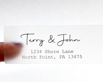 Clear Matte / Paper Custom Return Labels - Etsy