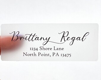 Clear Matte / Paper Custom Return Labels - Etsy