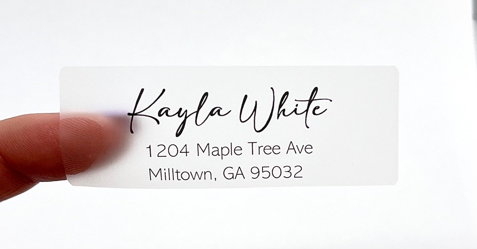Clear Matte / Paper Custom Return Labels - Etsy