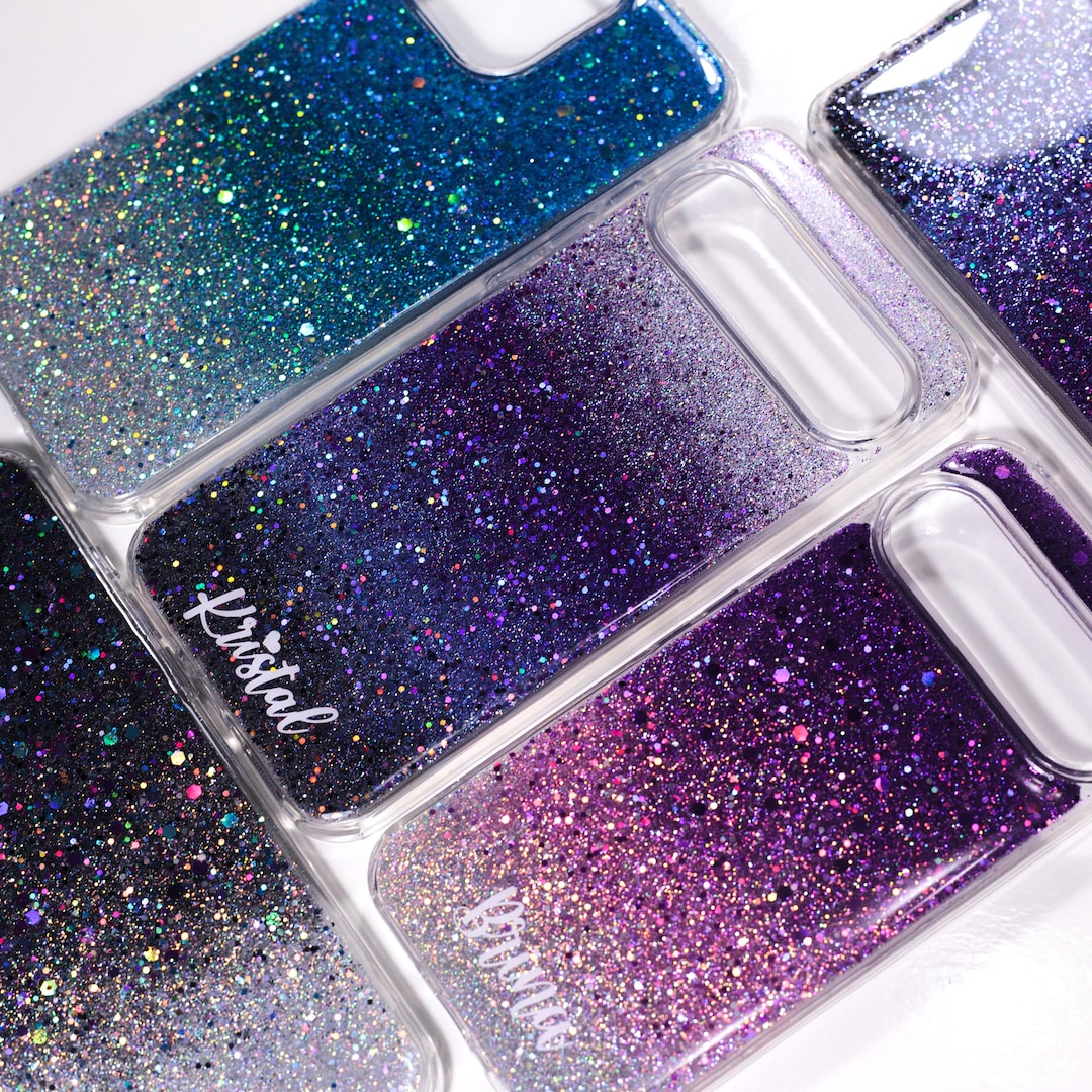 Holographic Glitter Cosmic Nebula Space Universe Phone Case: Custom ...