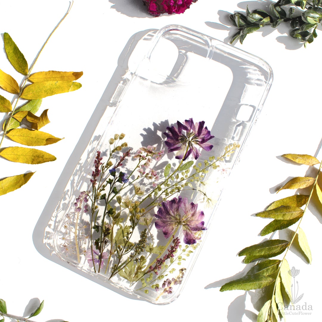 Dried Pressed Flower Floral for iPhone 15 Case, iPhone 15 Plus Case ...