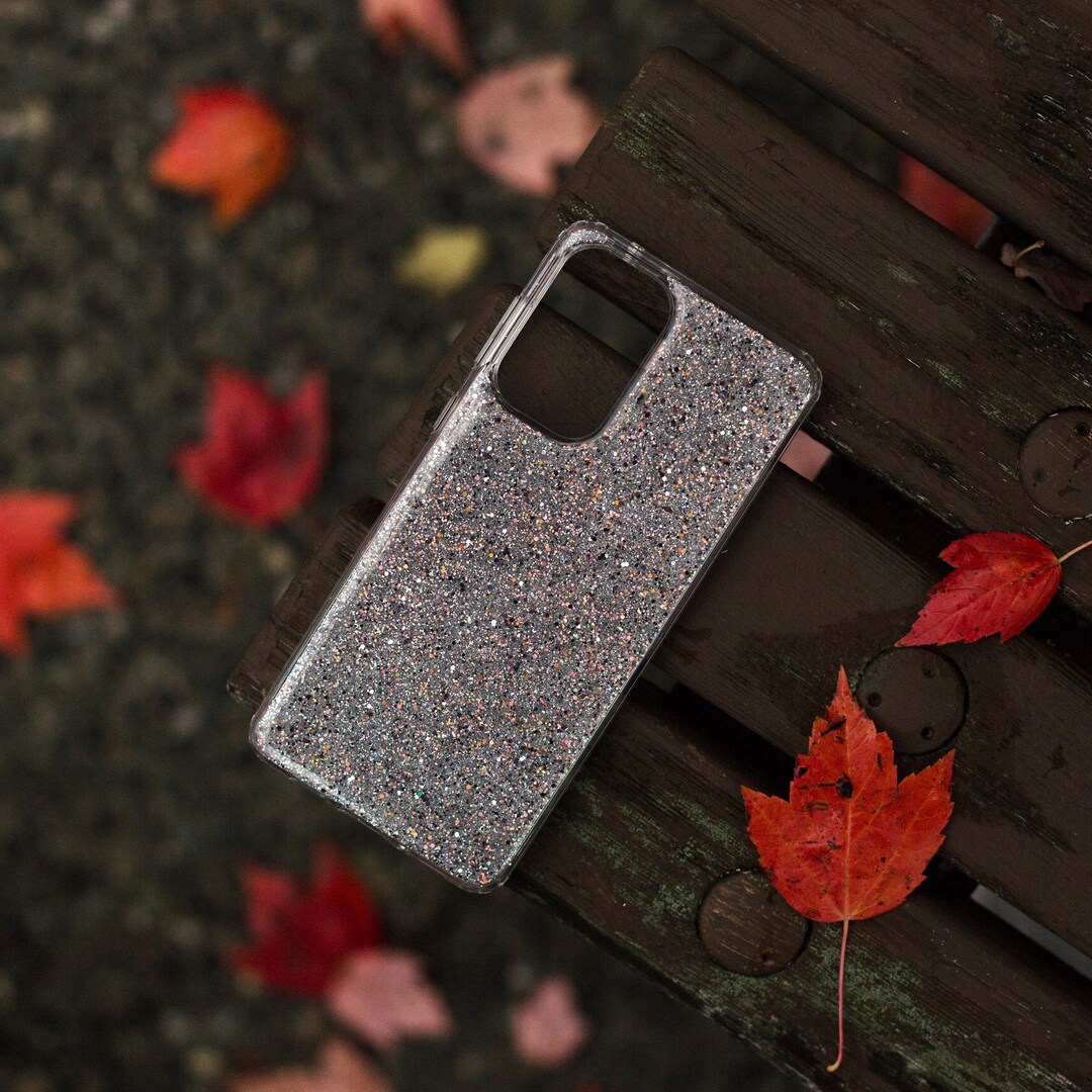 White Silver Gold Glitter Sparkle Cover Phone Case - Etsy