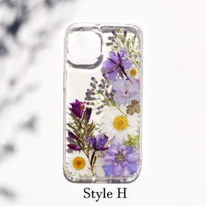 Handmade Real Pressed Flower Phone Case | Aesthetic Botanical Artisan ...