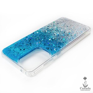 Blue Silver Holographic Glitter Sparkle Space Cover Case for iPhone 14 ...