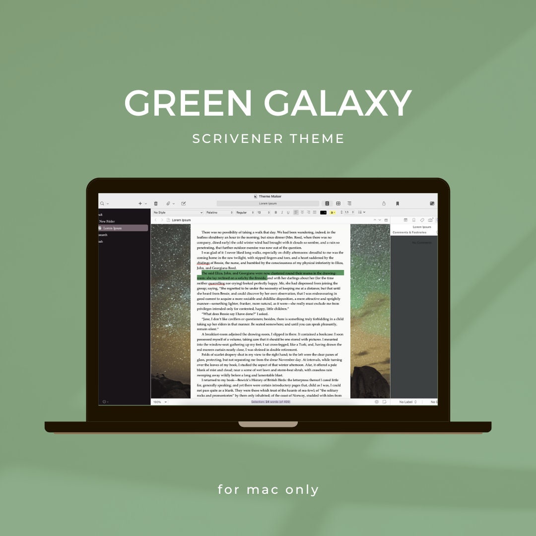 Stars Collection Scrivener Themes | 3 Scrivener Themes Bundle | Mac OS ...