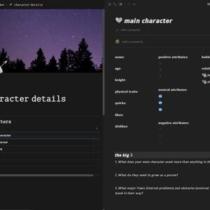 Ultimate Writing Tracker | Notion Template - Hazy Twilight Theme ...