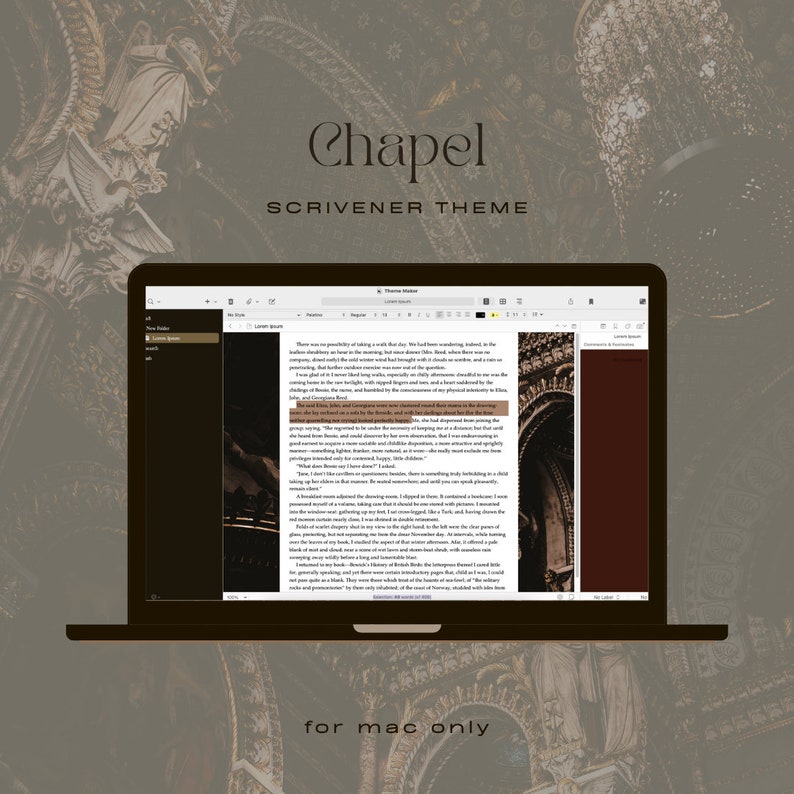 Light & Dark Academia Collection Scrivener Themes | 5 Scrivener Themes ...