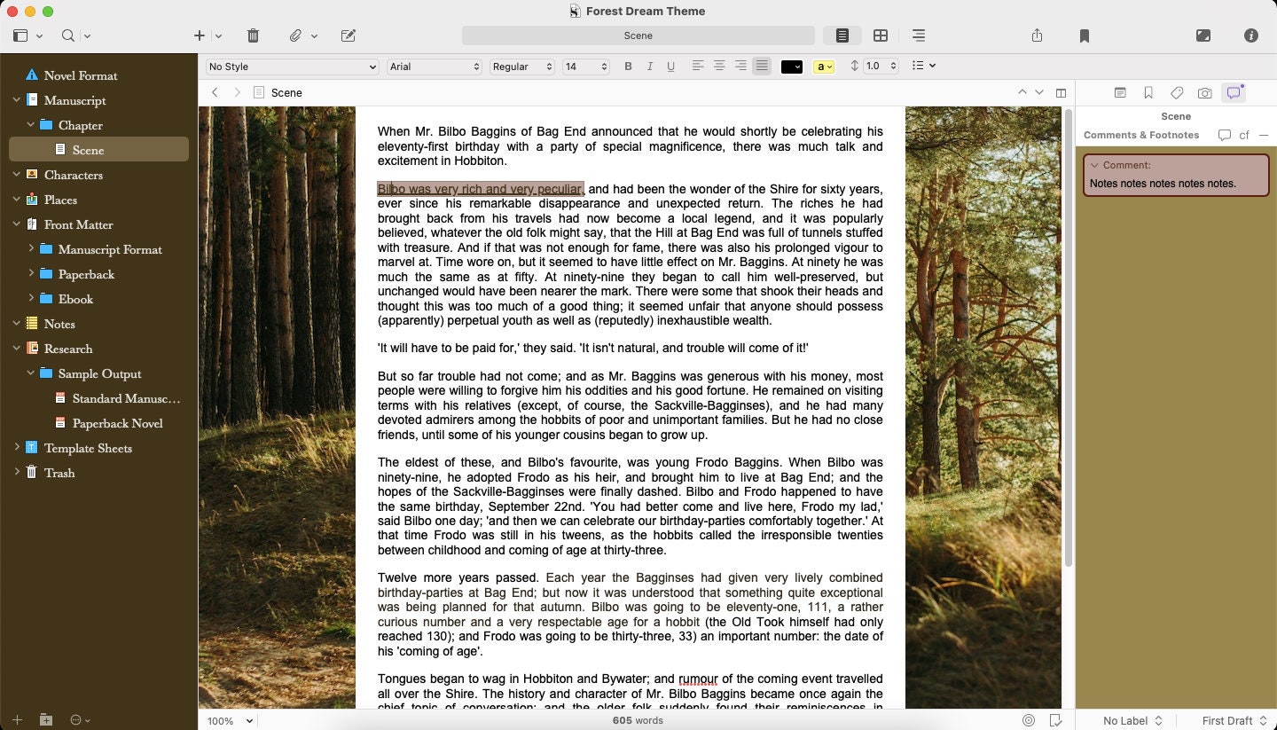 Forest Dream Scrivener Theme Scrivener Themes Mac OS - Etsy Australia