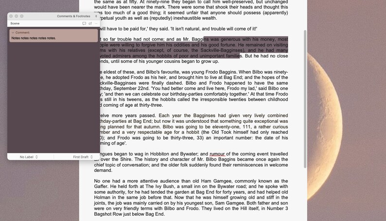 Hazy Twilight Scrivener Theme | Scrivener Themes | Mac OS - Etsy