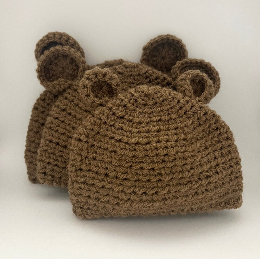 Handmade Baby Bear Hat | Crochet Baby Bear Cap - Etsy
