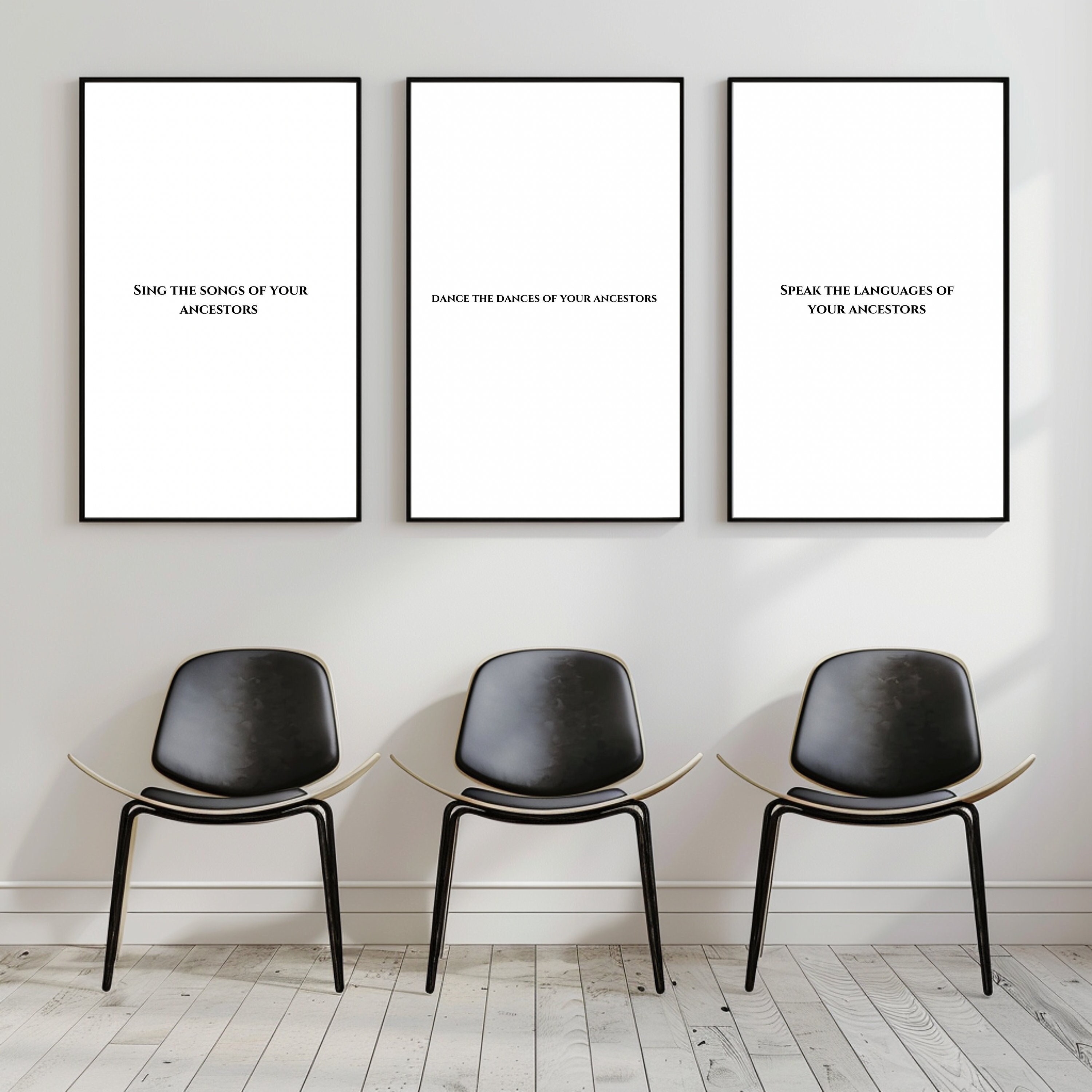 Indigenous Inspired Wall Art Set Native American Quotes Ancestral ...