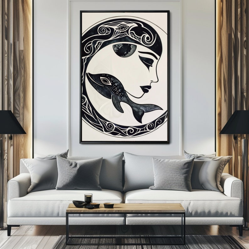 Sedna Inuit Poster, Goddess of the Sea, Inuit Mythology, Inuit Art ...