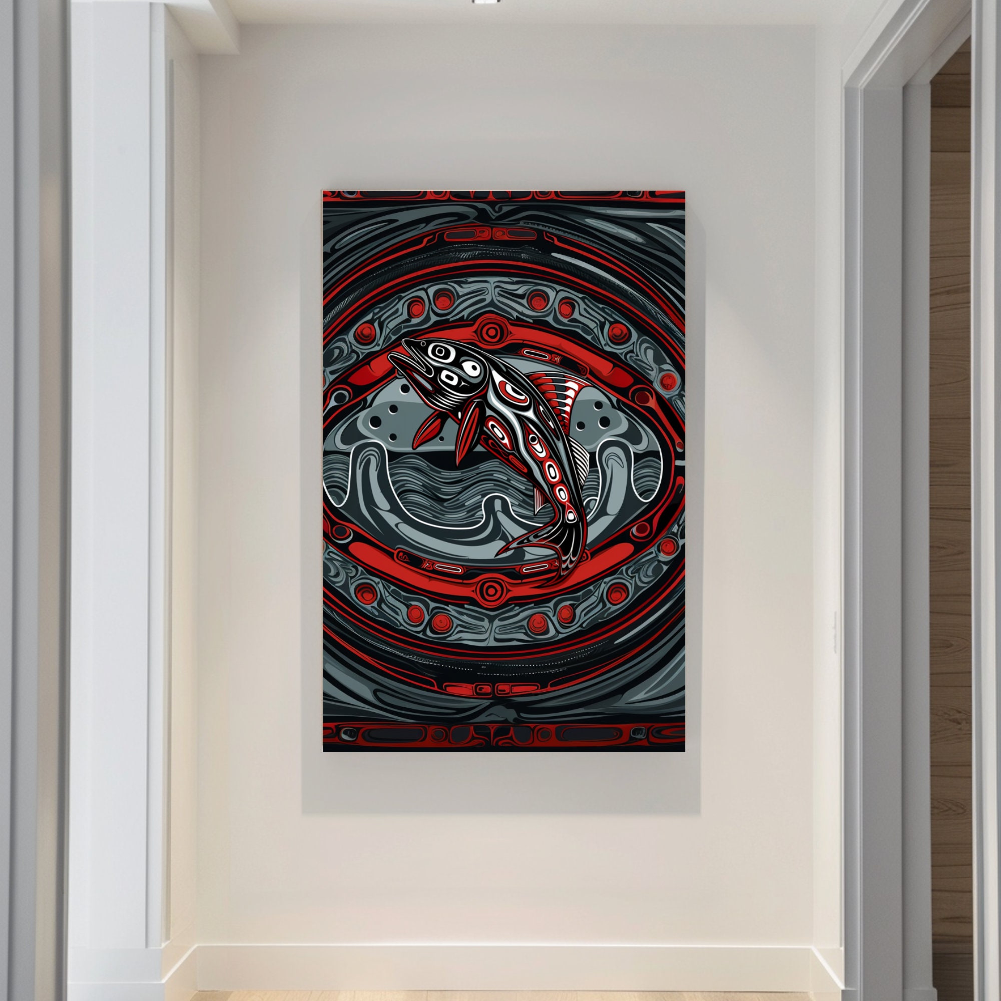 Haida Salmon Art, Traditional Haida Art, Tribal Tlingit Art, Indigenous ...