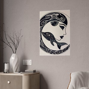 Sedna Inuit Poster, Goddess of the Sea, Inuit Mythology, Inuit Art ...