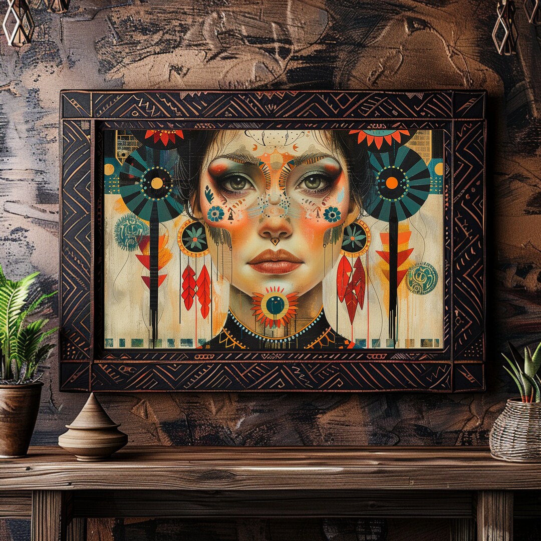 Indigenous Art, Boho Chic, Tribal Art, Native Art, Wall Decor, Home ...
