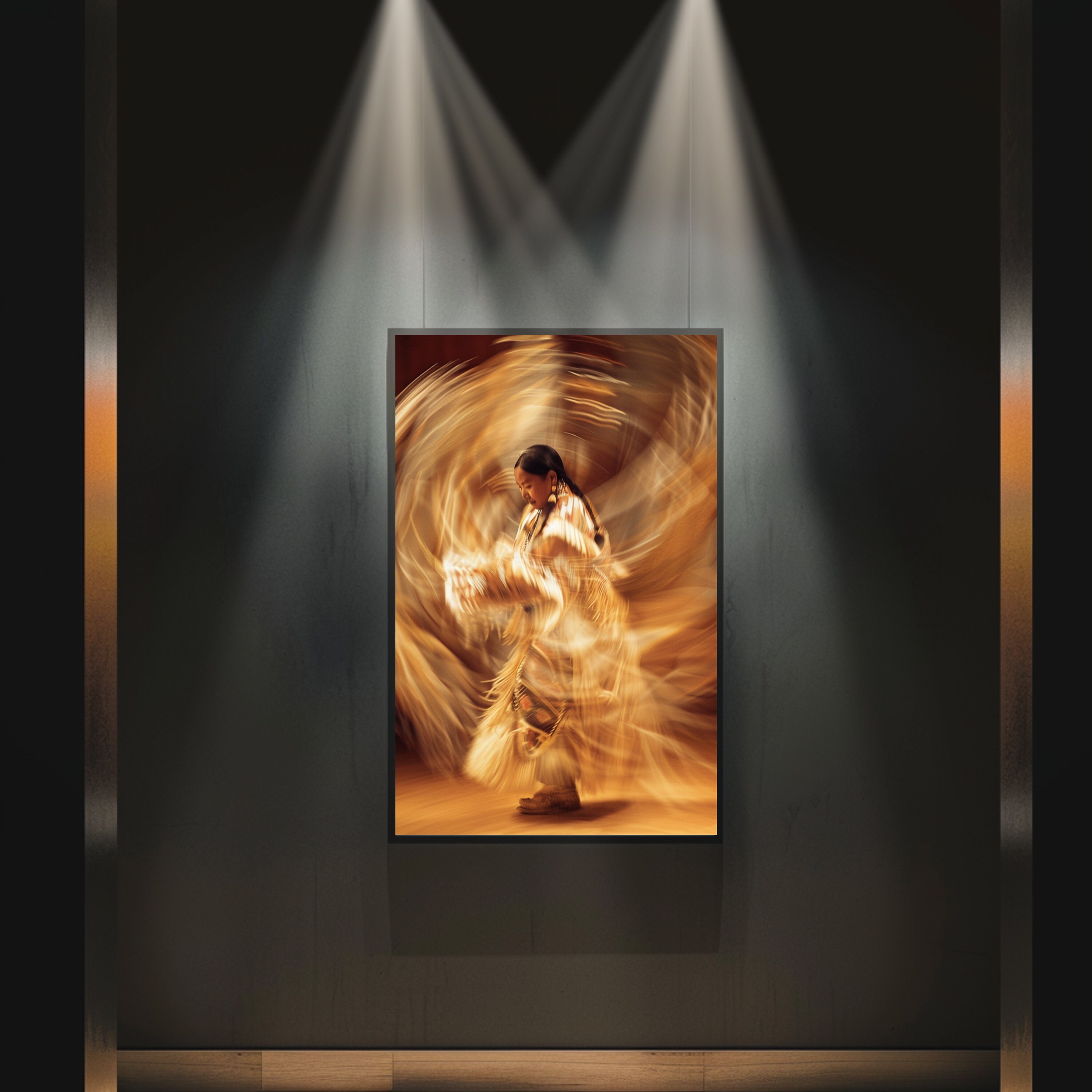 Inuit Inspired Poster: Dance of Spirits Vertical Matte Art Print ...