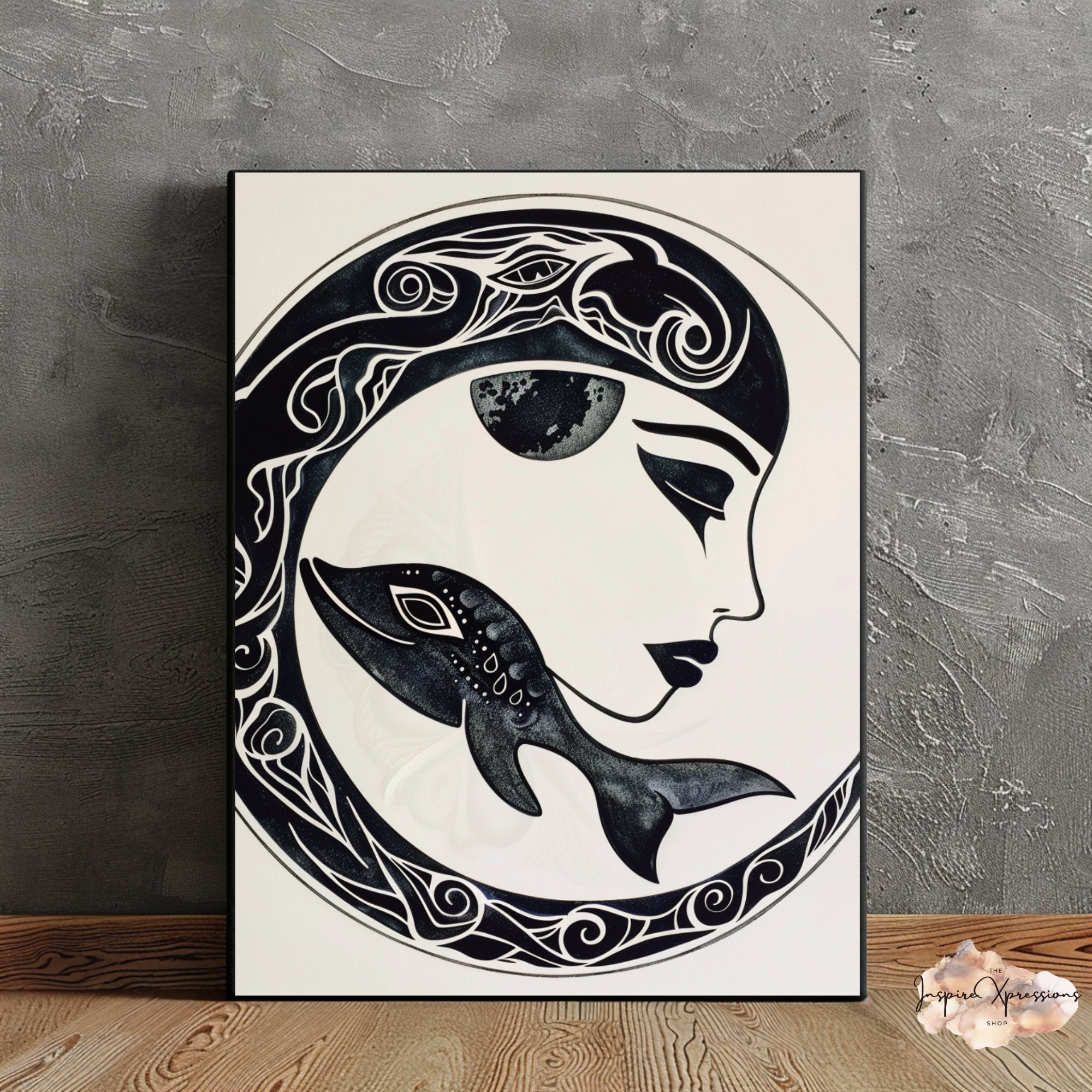 Sedna Inuit Poster, Goddess of the Sea, Inuit Mythology, Inuit Art ...