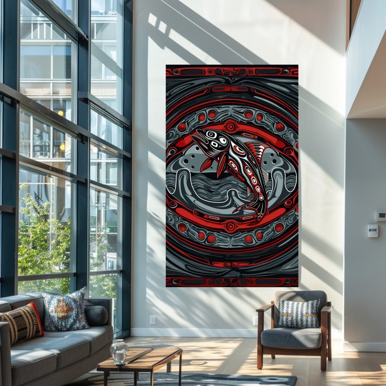 Haida Salmon Art, Traditional Haida Art, Tribal Tlingit Art, Indigenous ...