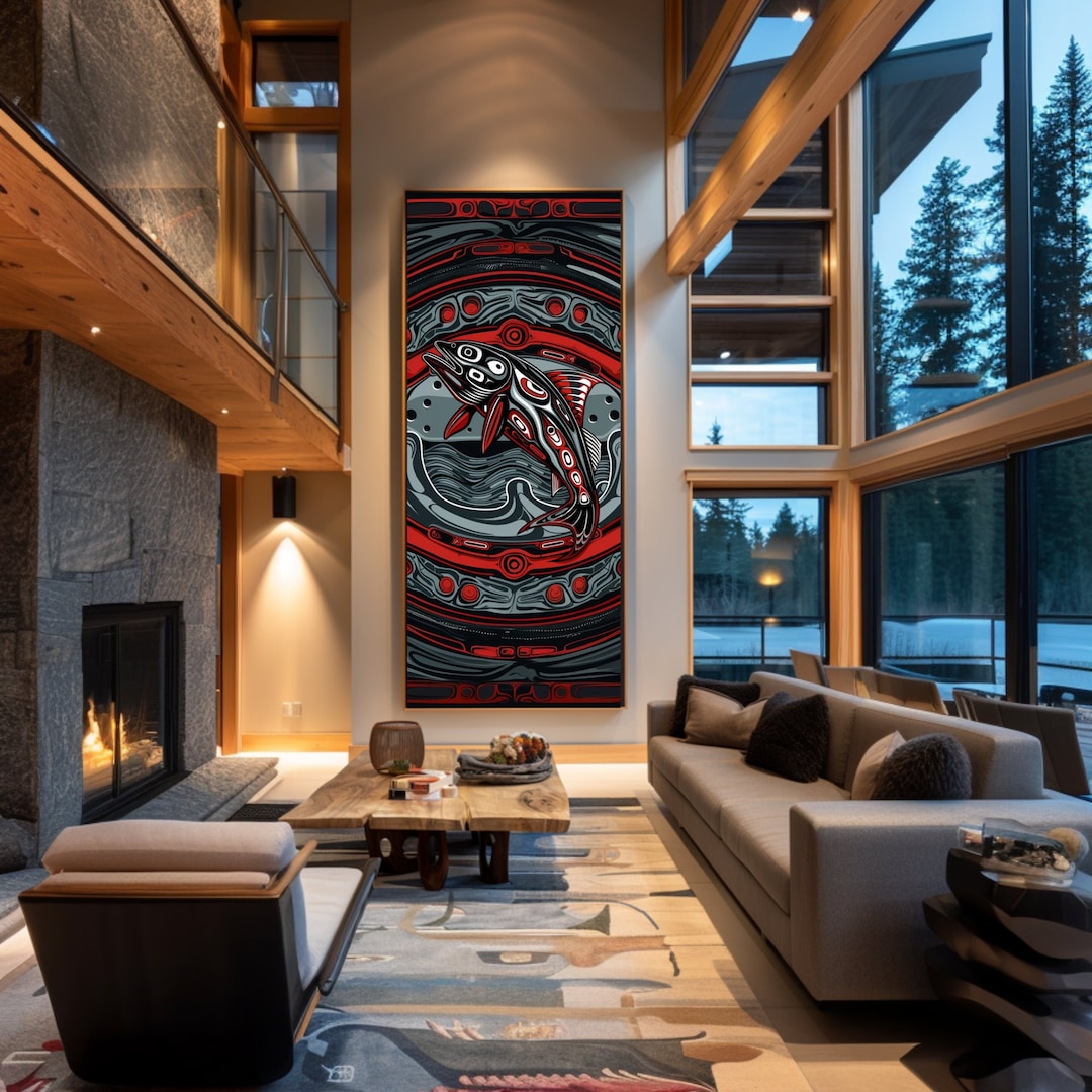 Haida Salmon Art, Traditional Haida Art, Tribal Tlingit Art, Indigenous ...