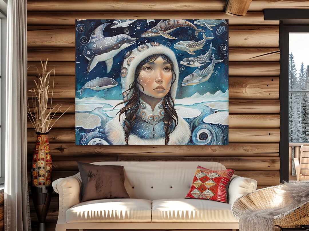 Inuit Goddess Sedna Legend, Inuit Art, Goddess of the Sea, Mythology ...