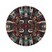 Native American Rug, Pacific Northwest Navajo Round Rug, Indigenous ...