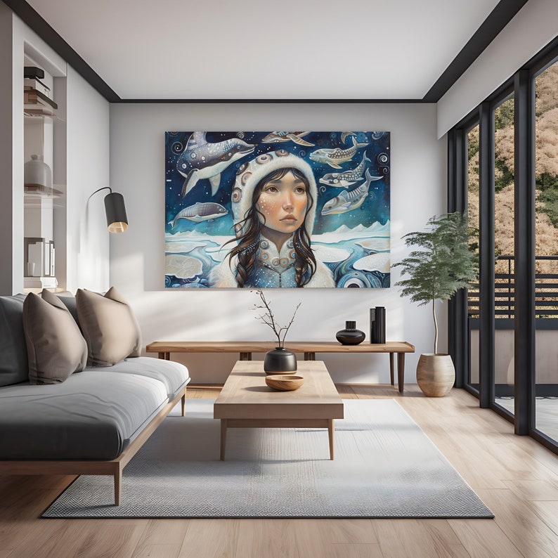 Inuit Goddess Sedna Legend, Inuit Art, Goddess of the Sea, Mythology ...