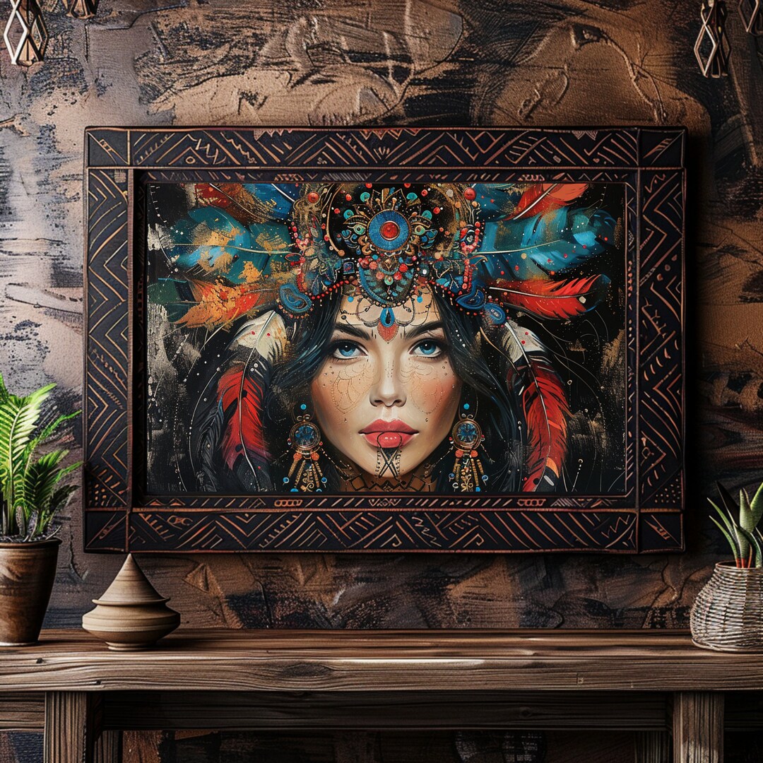 Indigenous Art, Boho Chic, Tribal Art, Native Art, Wall Decor, Home ...