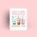 Personalised Bubble Tea Lover's Print, Bubble Tea Print, Bubble Tea ...