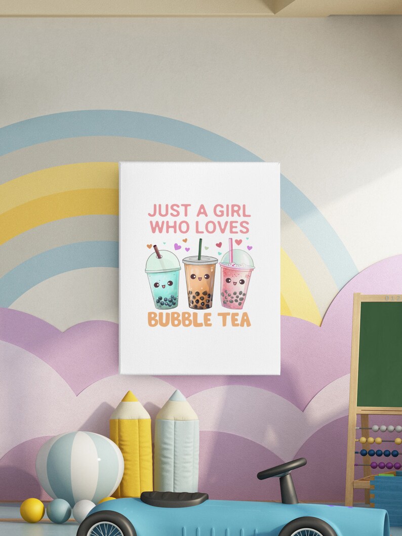 Bubble Tea Lover's Print, Bubble Tea Print, Bubble Tea Image, Girl Who ...