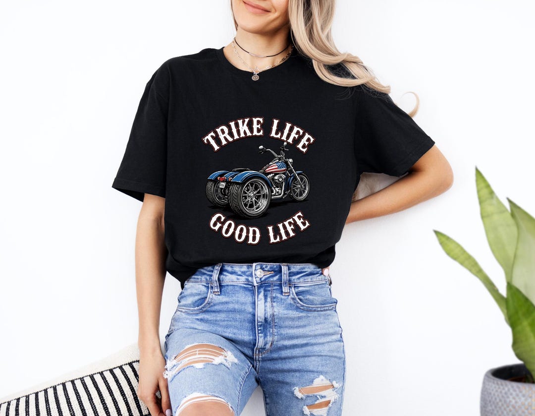 Trike Life Good Life PNG: Motorcycle Trike Rider Art Png Biker Freedom ...