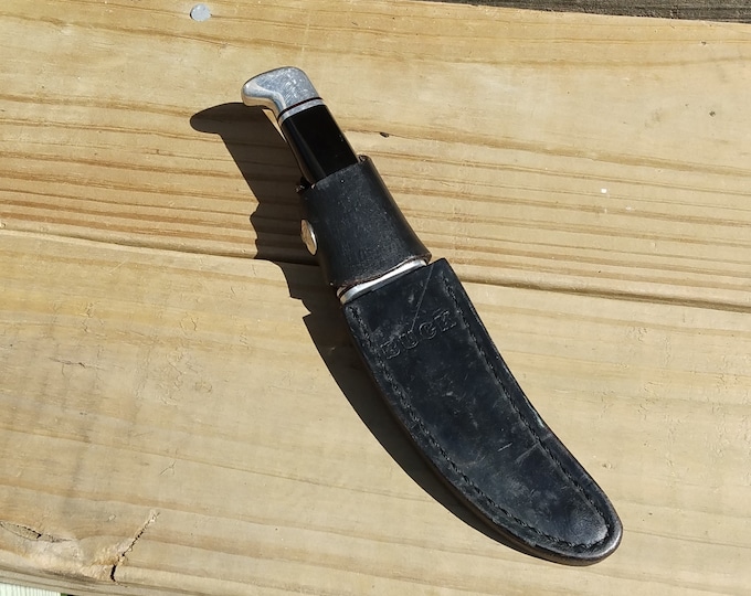 Vintage 1988 Buck 118 USA Knife Fixed-blade All Original Camping ...