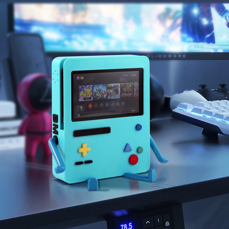 BMO Nintendo Switch Stand STL File – Adventure Time Inspired 3D Model ...