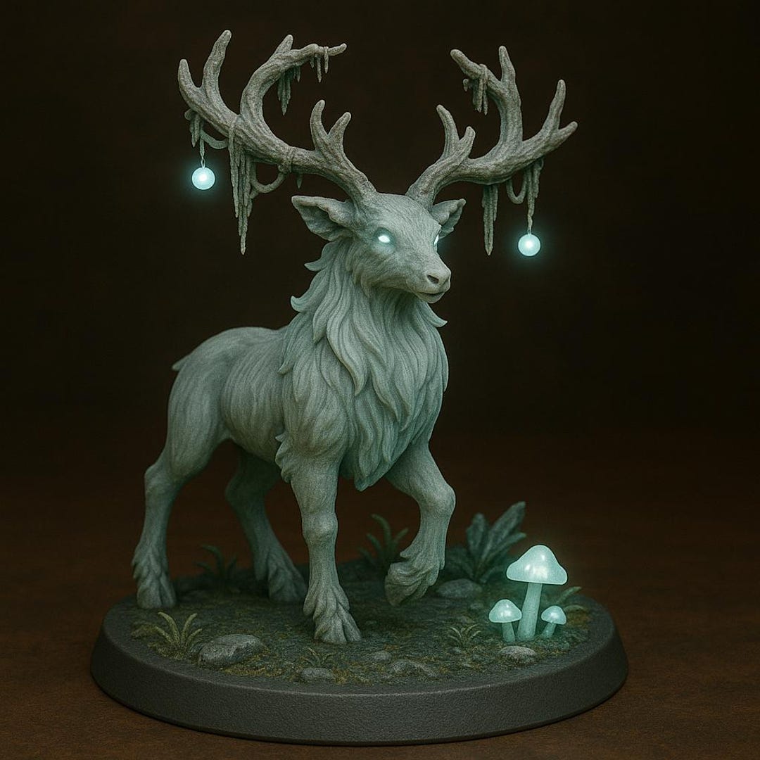 Mythic Elk DND Figurine STL File - Etsy