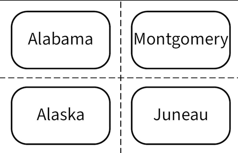 Printable State Capital Flashcards | Fun & Educational Learning Tool ...
