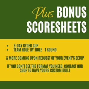 Golf Scoresheets Editable & Printable Golf Scoreboard Templates for ...