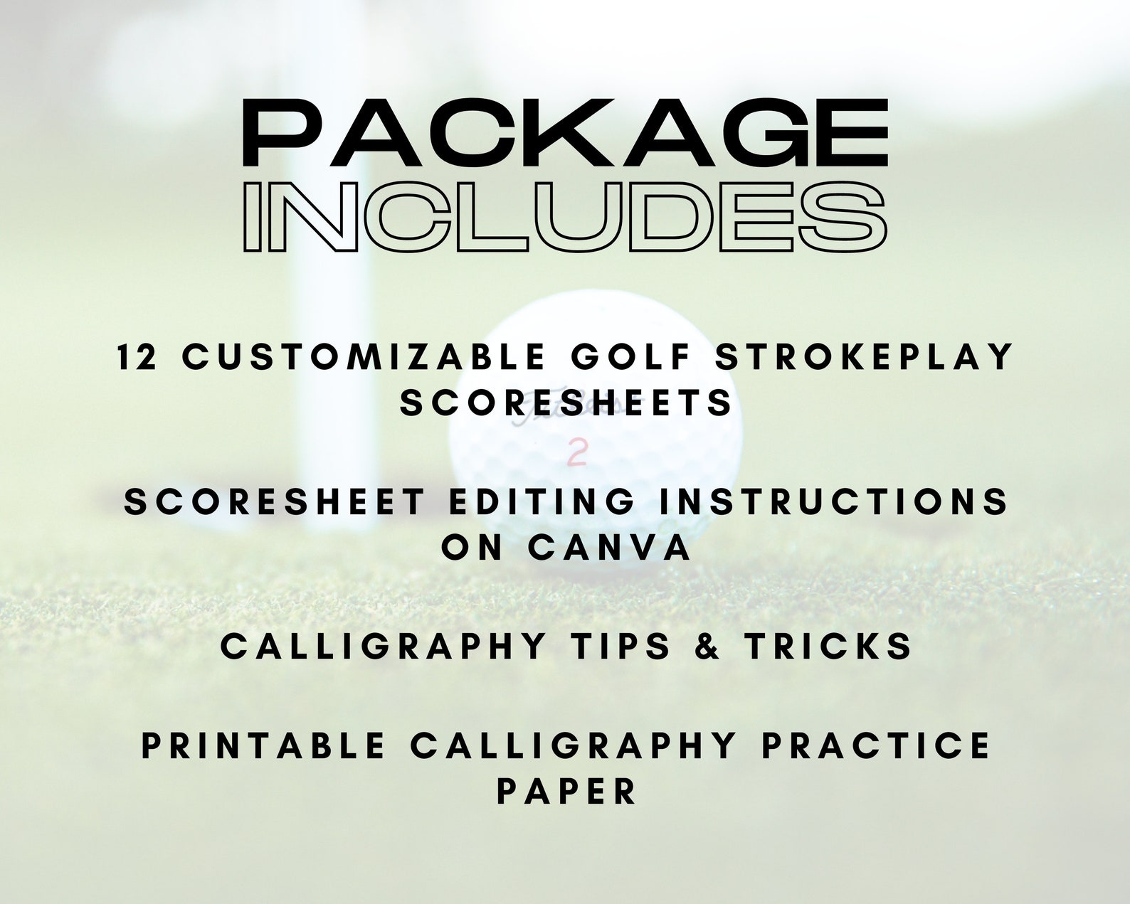 Golf Scoresheets - Editable & Printable Golf Scoreboard Templates for ...