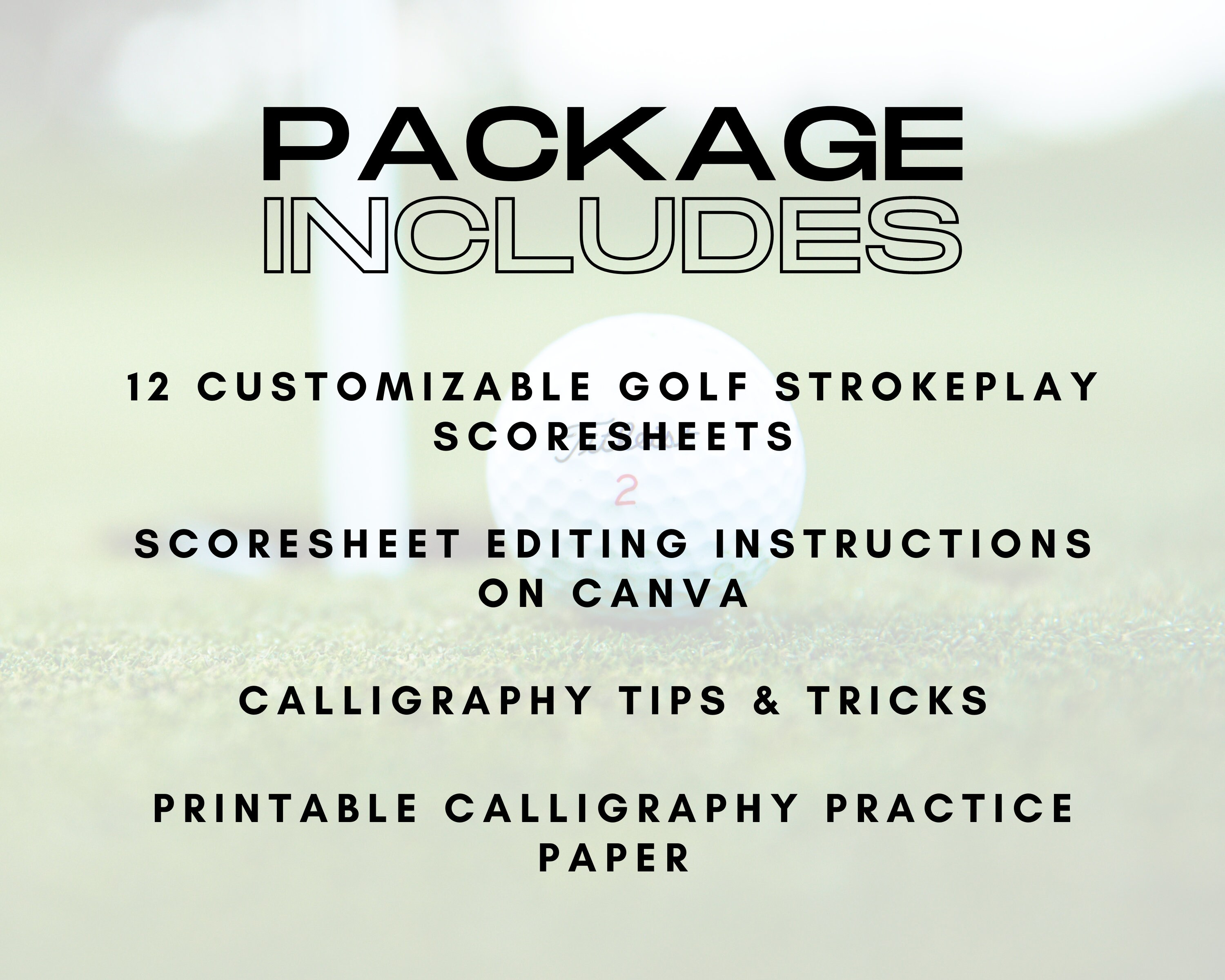 Golf Scoresheets - Editable & Printable Golf Scoreboard Templates for ...
