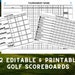 Editable Golf Scoreboard Templates: Tournament Scoresheets ...