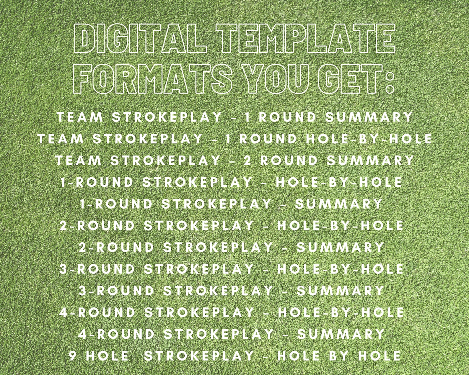 Golf Scoresheets - Editable & Printable Golf Scoreboard Templates for ...