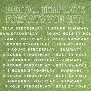 Golf Scoresheets - Editable & Printable Golf Scoreboard Templates for ...