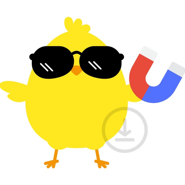 Chick Magnet - Etsy