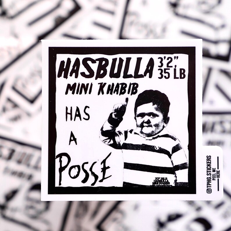 UFC Hasbulla Has Posse Mini Khabib Sticker - Etsy