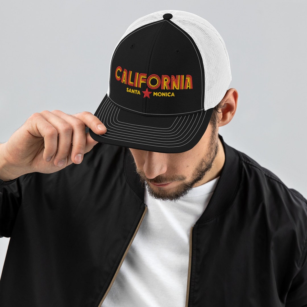 California Hat, Santa Monica Cap, Trucker Cap, California Baseball Hat ...