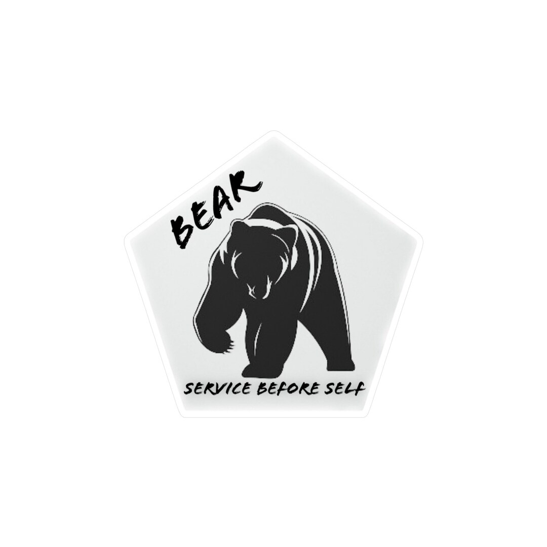 Wood Badge Bear Vinyl Decal - Etsy