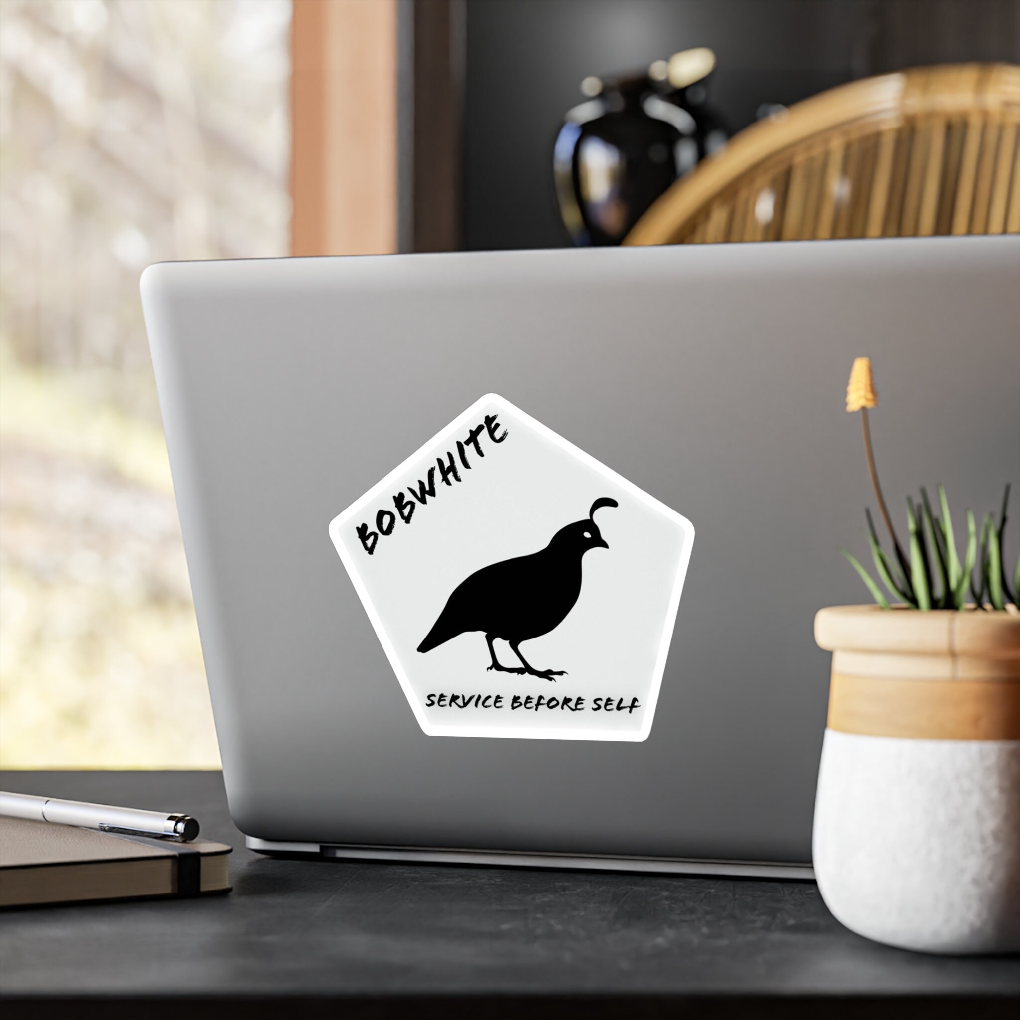 Wood Badge Bobwhite Vinyl Decal - Etsy