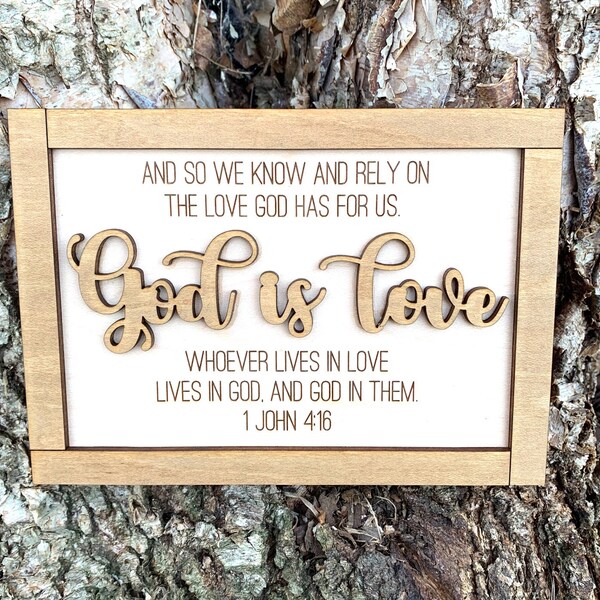 God is Love Sign - Etsy