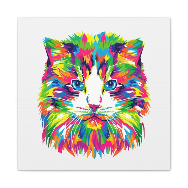 Abstract Cat Art - Etsy