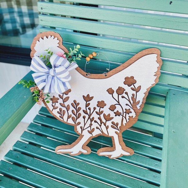 Chicken Door Hanger - Etsy