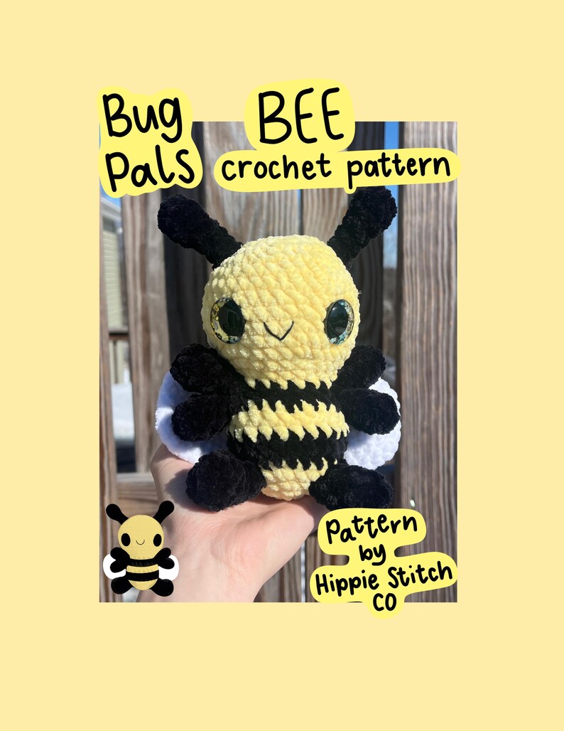 Bug Pals Bee Crochet Pattern - Etsy