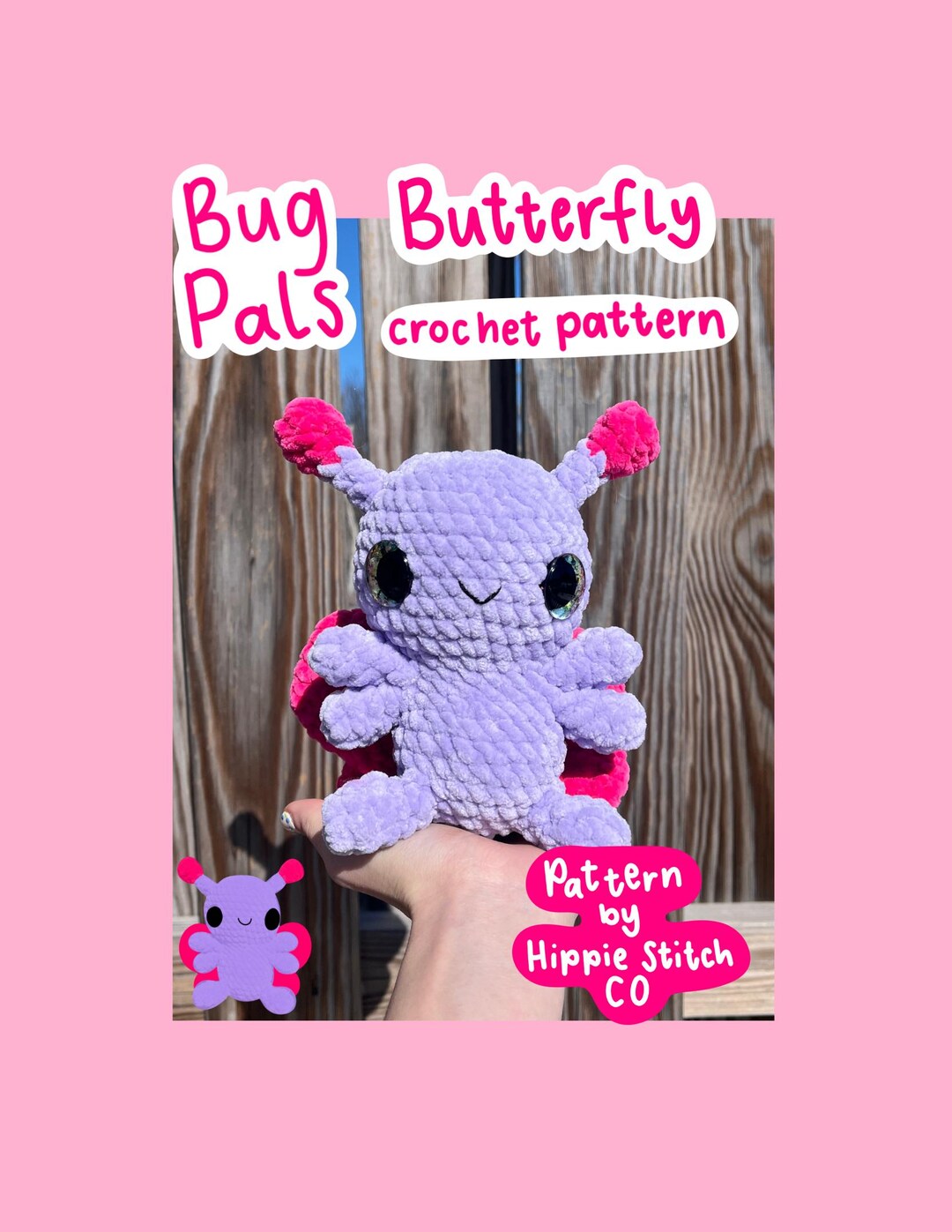 Bug Pals Butterfly Crochet Pattern - Etsy